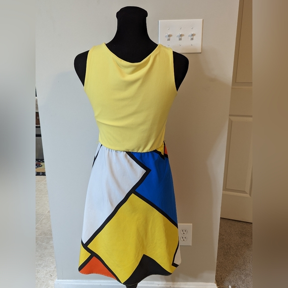 it girl | Dresses | Yellow Color Block Dress S It Girl | Poshmark